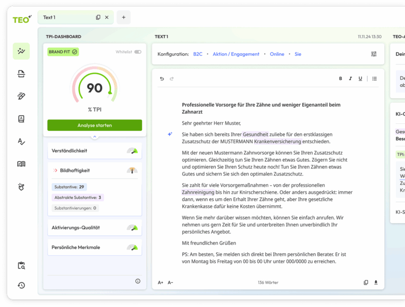 TEO V4 - TEO V4 | Text-Performance® KI